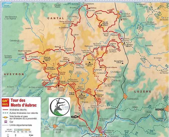 Tour des Monts d'Aubrac :: Gîte la Lauzeta d'Aubrac